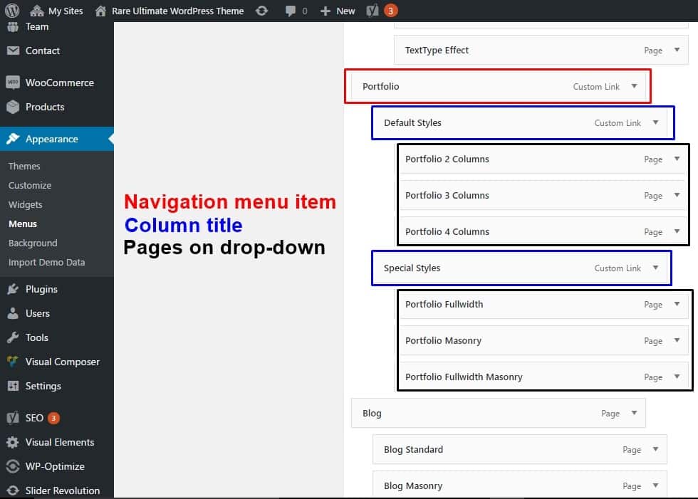 WordPress Sub Menus And Drop Downs Visualmodo Guides