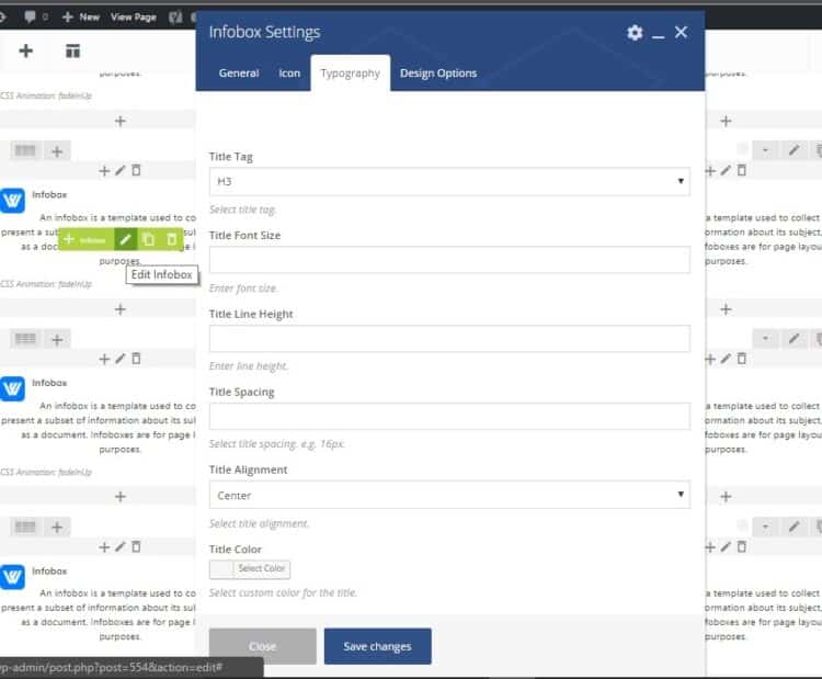 Infobox Element In WordPress Guide & Tutorial - Visualmodo