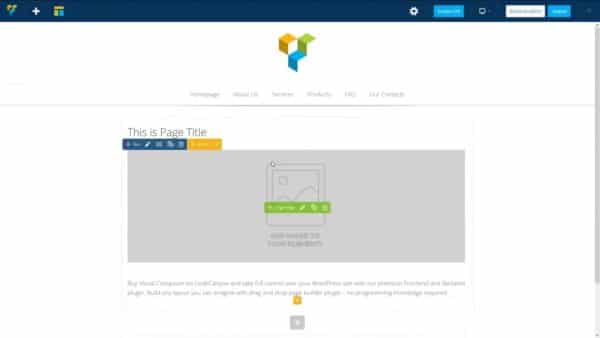 Visual Composer WPBakery Navigation Interface - Visualmodo
