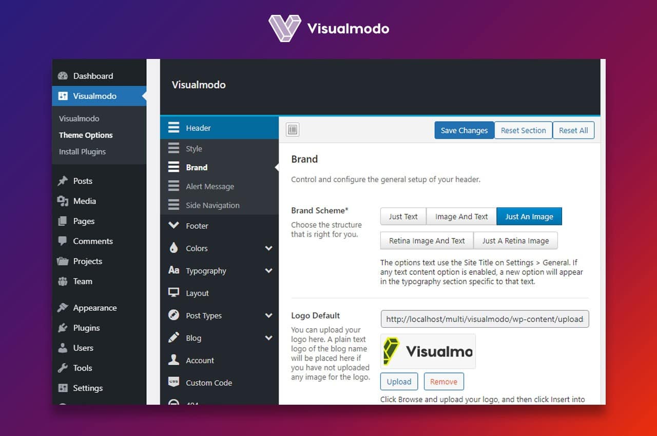 Construction WordPress Theme Documentation - Visualmodo