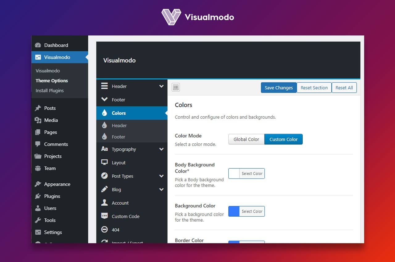 Beyond WordPress Theme Documentation - Visualmodo Guides