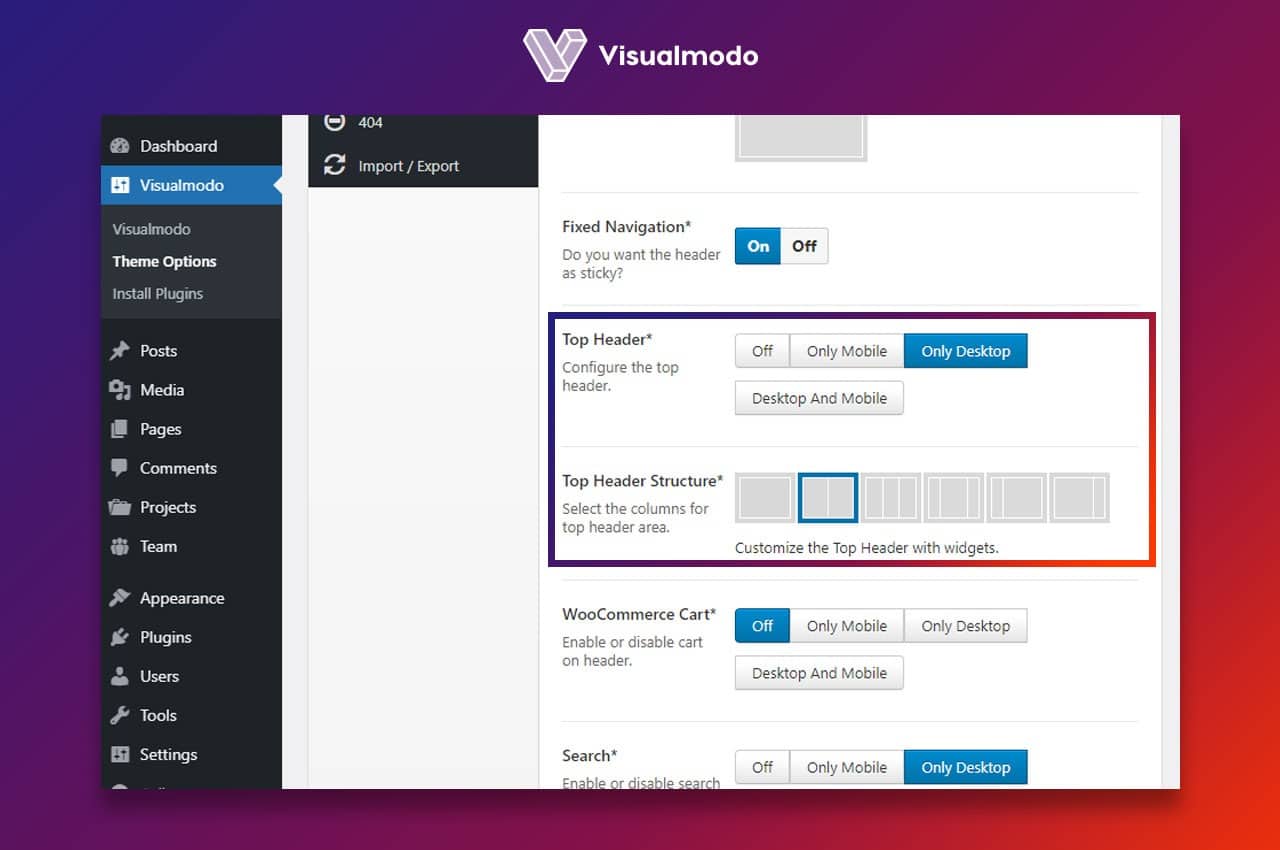 Visualmentor Wordpress Theme Documentation Visualmodo
