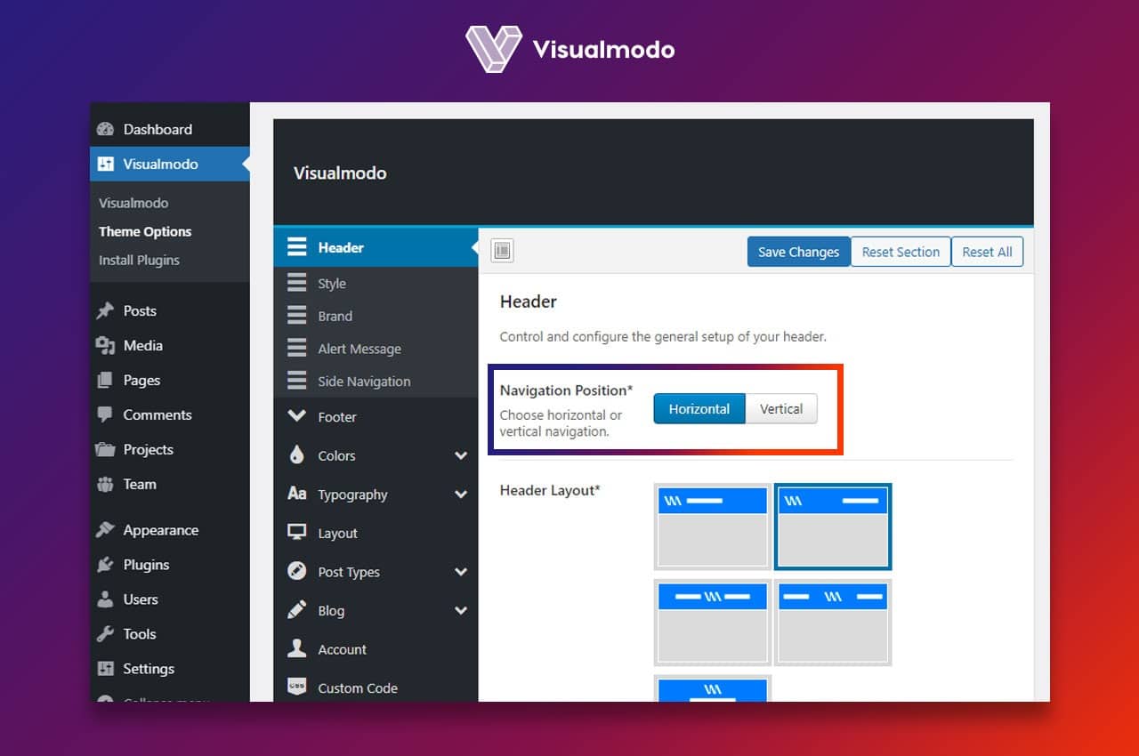 Edge WordPress Theme Documentation - Visualmodo Guides