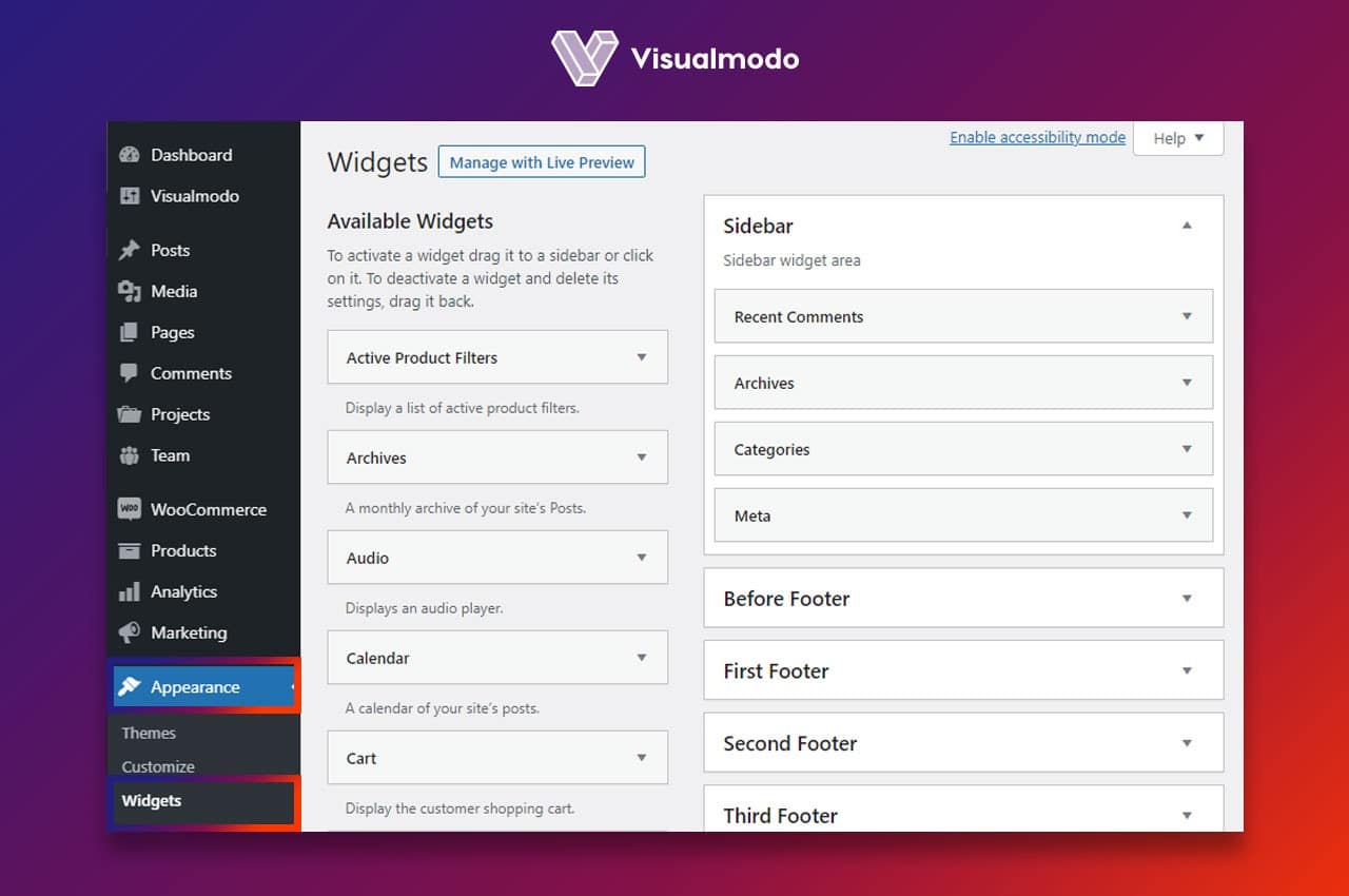 Edge WordPress Theme Documentation - Visualmodo Guides