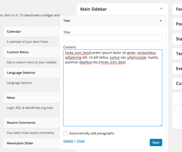 Adding WPBakery Page Builder Content To WordPress Widget