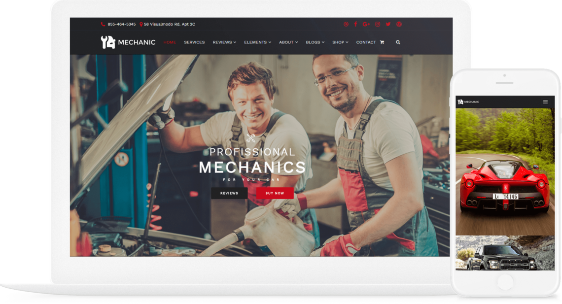 The Best Car Repair WordPress Theme - Visualmodo Blog