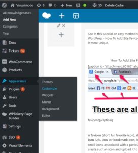 How To Add Site Favicon - Browser Tab Site Icon - Visualmodo