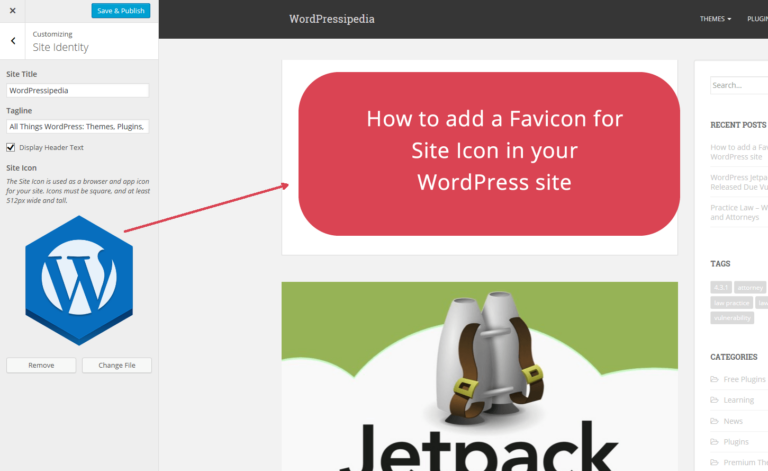 How To Add Site Favicon - Browser Tab Site Icon - Visualmodo