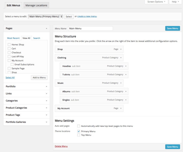 How To Edit WordPress Menus - Visualmodo WordPress Themes