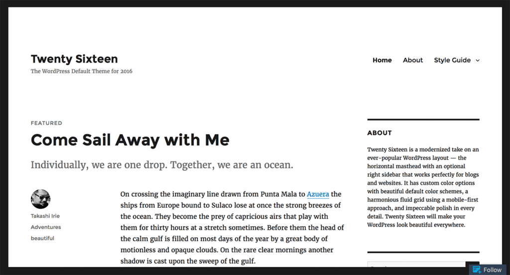 Free WordPress Native Themes Portfolio - Visualmodo