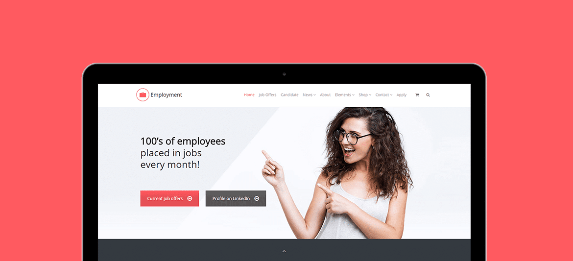 Employment WordPress Theme - Job Portal Template by Visualmodo