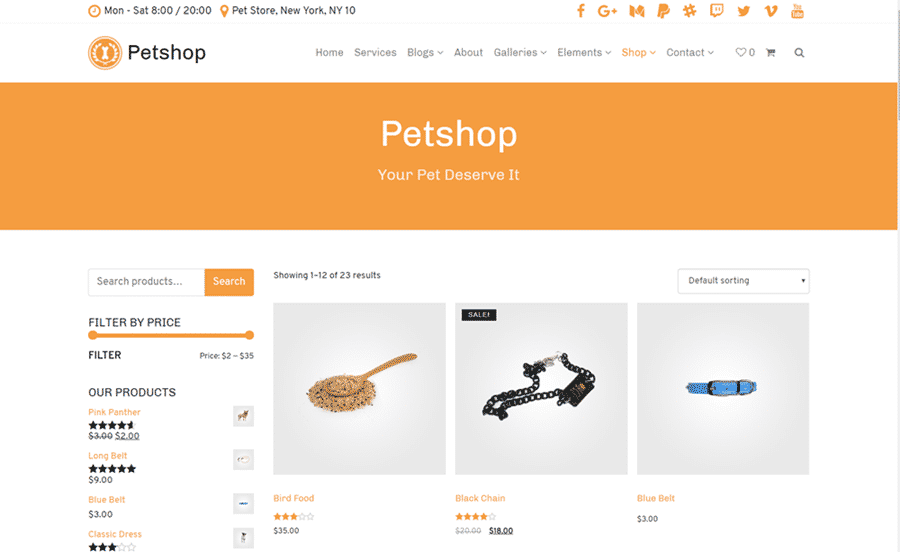 Petshop WordPress Theme Documentation - Visualmodo Themes