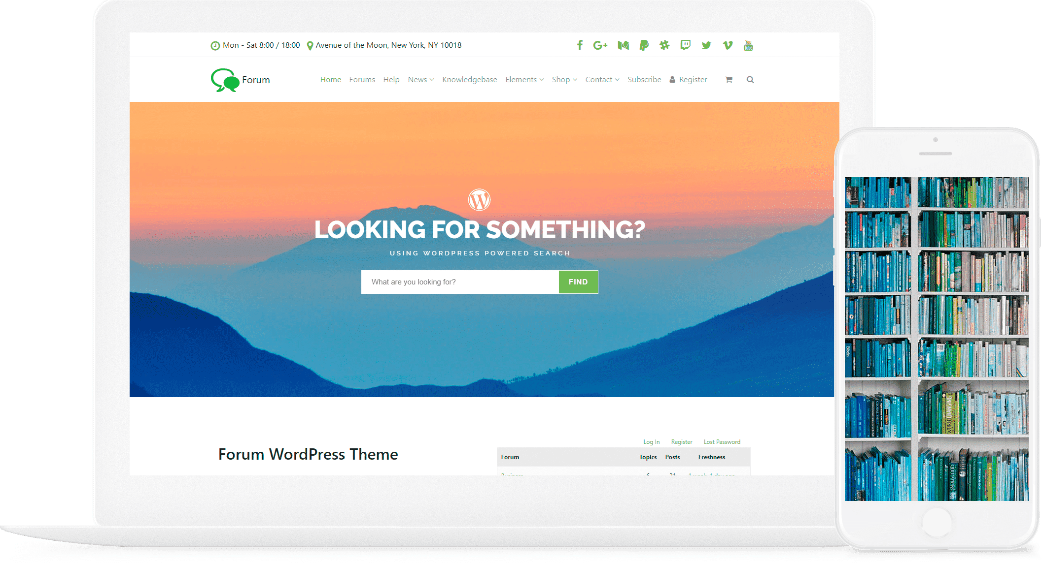Forum WordPress Theme BbPress BuddyPress Template Visualmodo