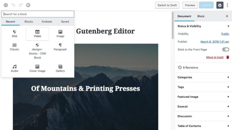 Page Builder Plugins Usage in WordPress 5 Gutenberg