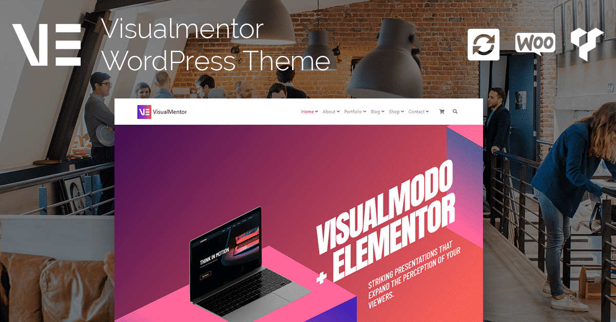 Visualmentor Wordpress Theme Elementor Website Template