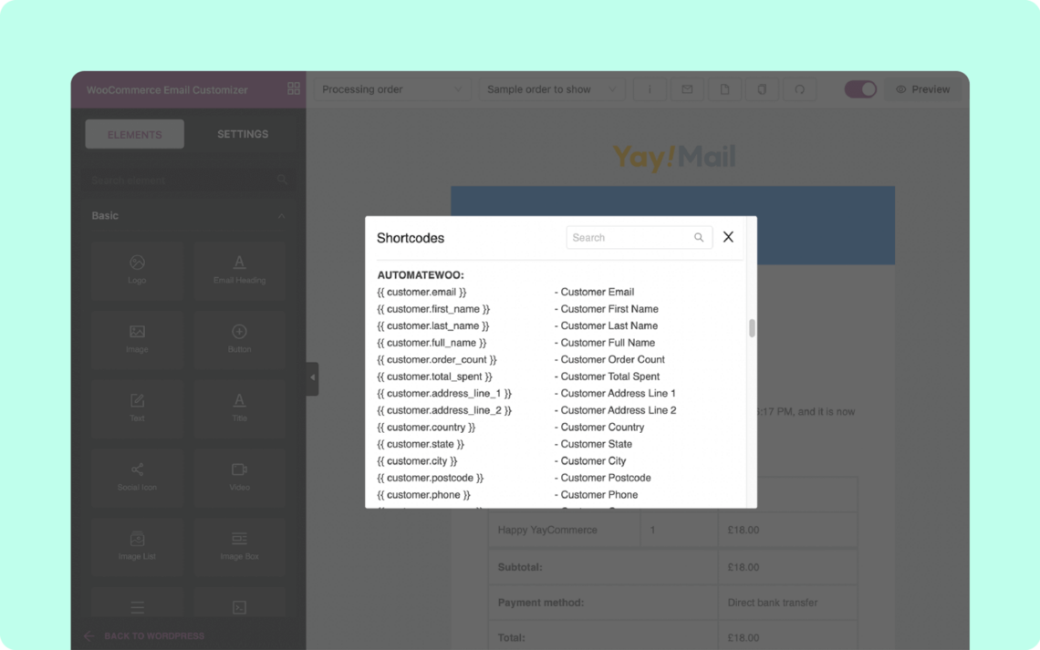 YayMail - Drag-and-drop Email Builder for WooCommerce - Visualmodo