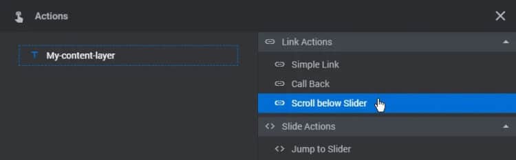 Revolution Slider WordPress Plugin Scroll Down Button - Visualmodo