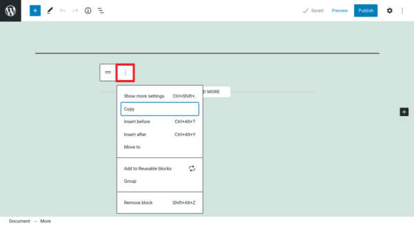 How To Use The More Tag In WordPress Block Editor? Visualmodo