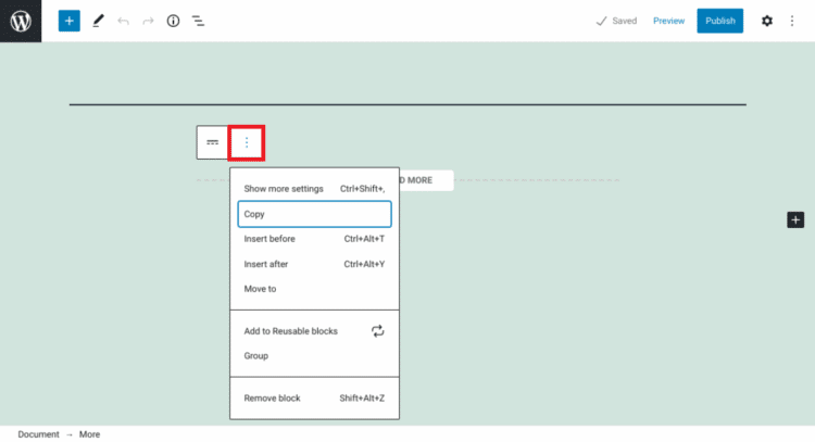 How To Use The More Tag In WordPress Block Editor? Visualmodo