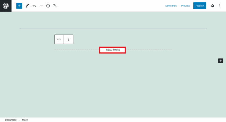 How To Use The More Tag In WordPress Block Editor? Visualmodo