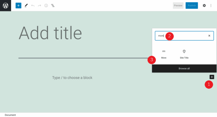 How To Use The More Tag In WordPress Block Editor? Visualmodo